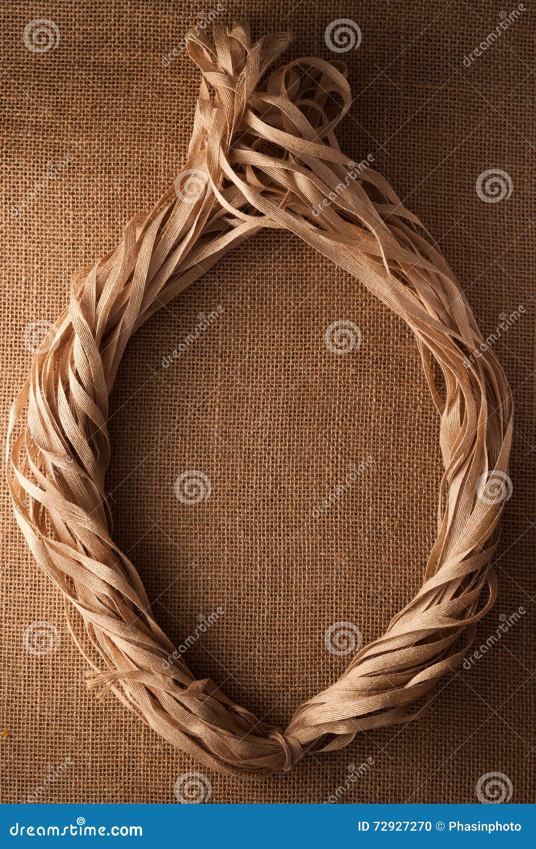 Rope Flax Frame Sackcloth Background Stock Photo - Image of marine ...