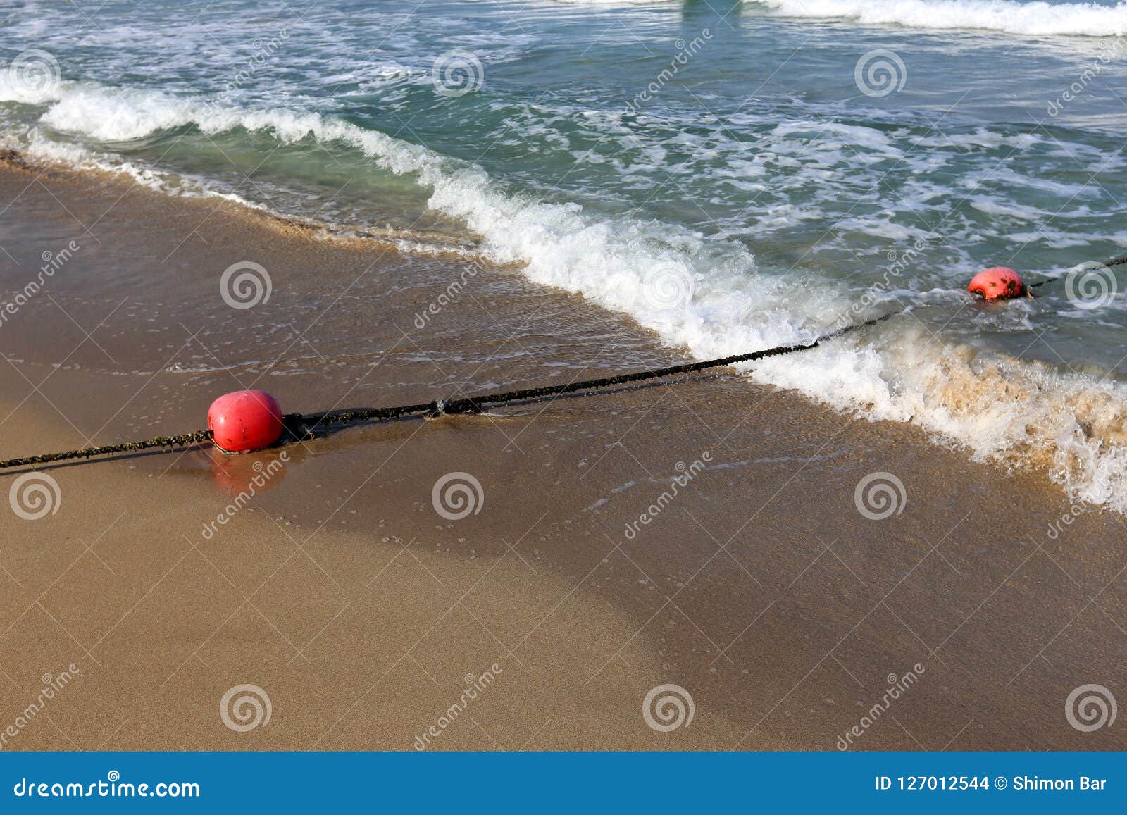 Rope With Floats Lies In The Pool Clear Water Royalty-Free Stock Image ...