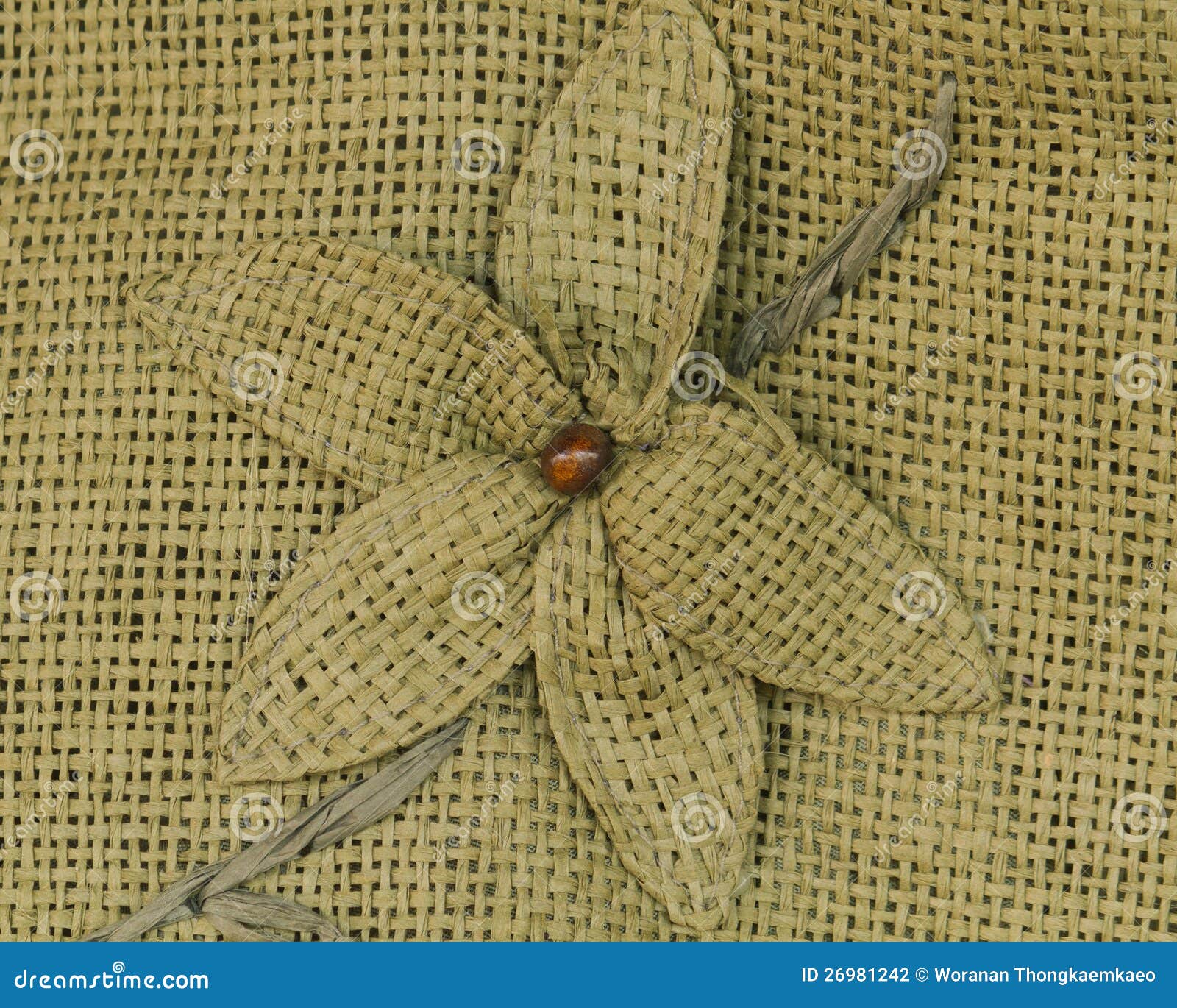 Rope Flower. stock photo. Image of retro, heart, detail - 26981242