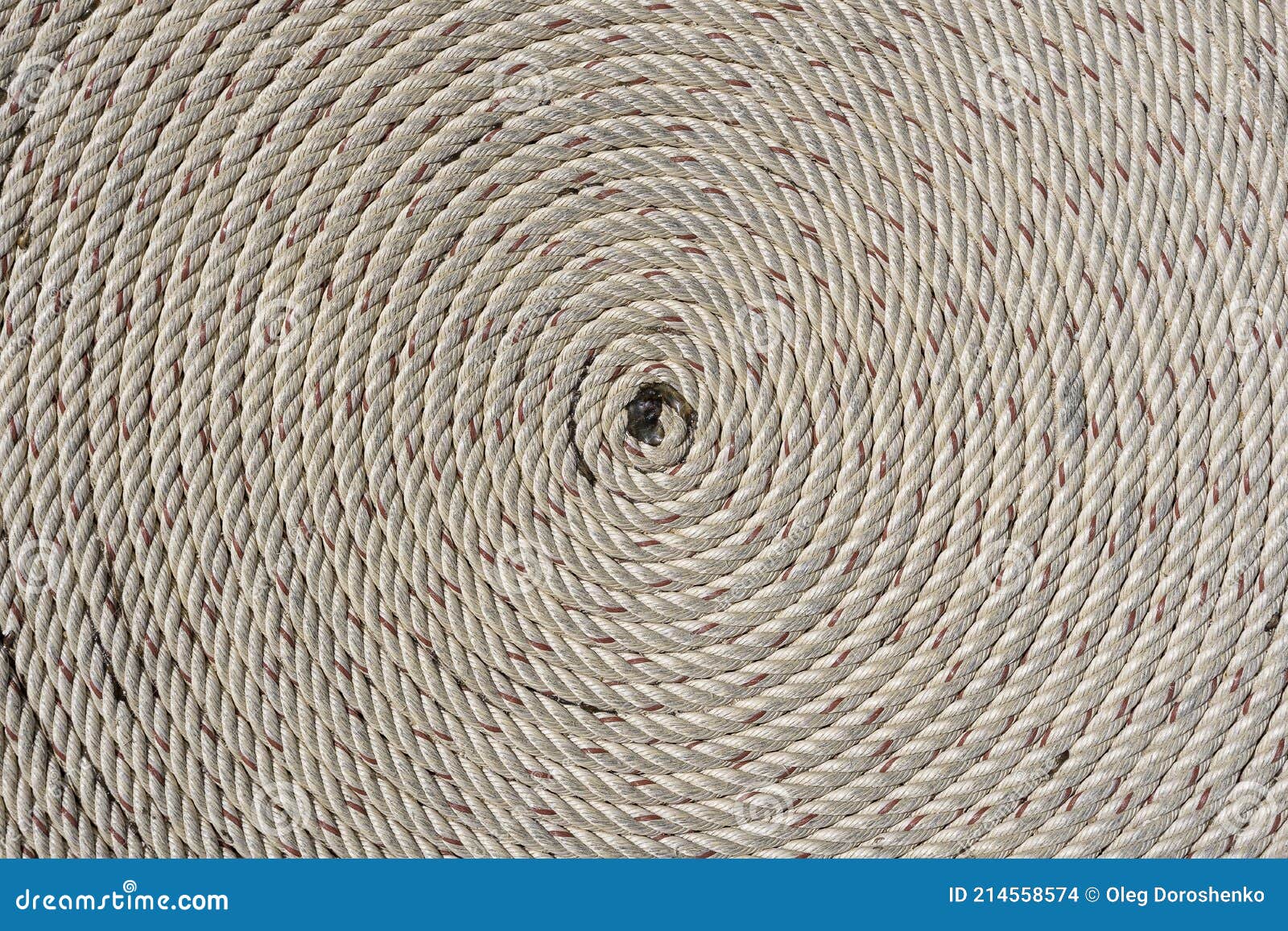 Rope Folded into a Spiral, Close Up Stock Photo - Image of rope, knot ...