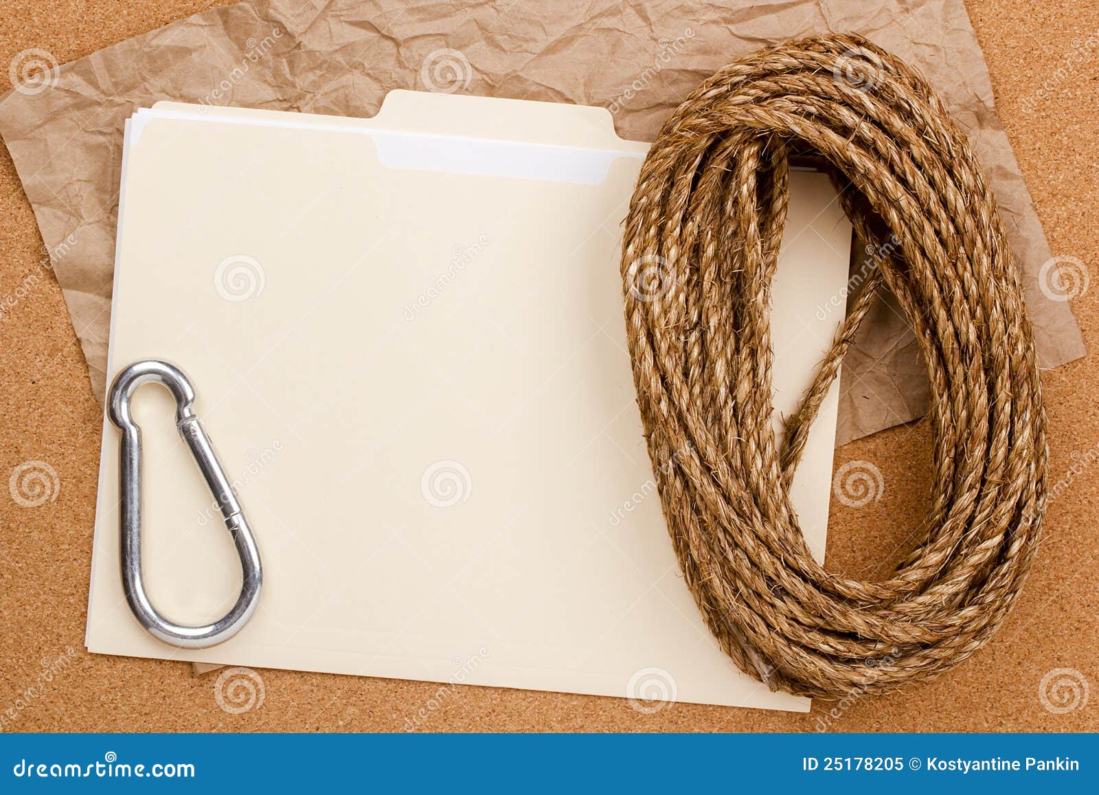 Rope and Folder stock image. Image of carabiner, line - 25178205