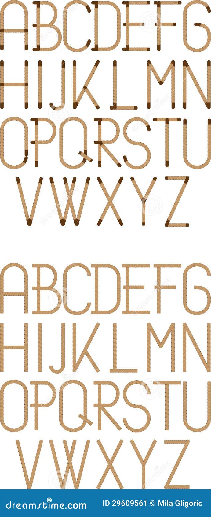 Rope font bold stock vector. Illustration of bold, abstract - 29609561