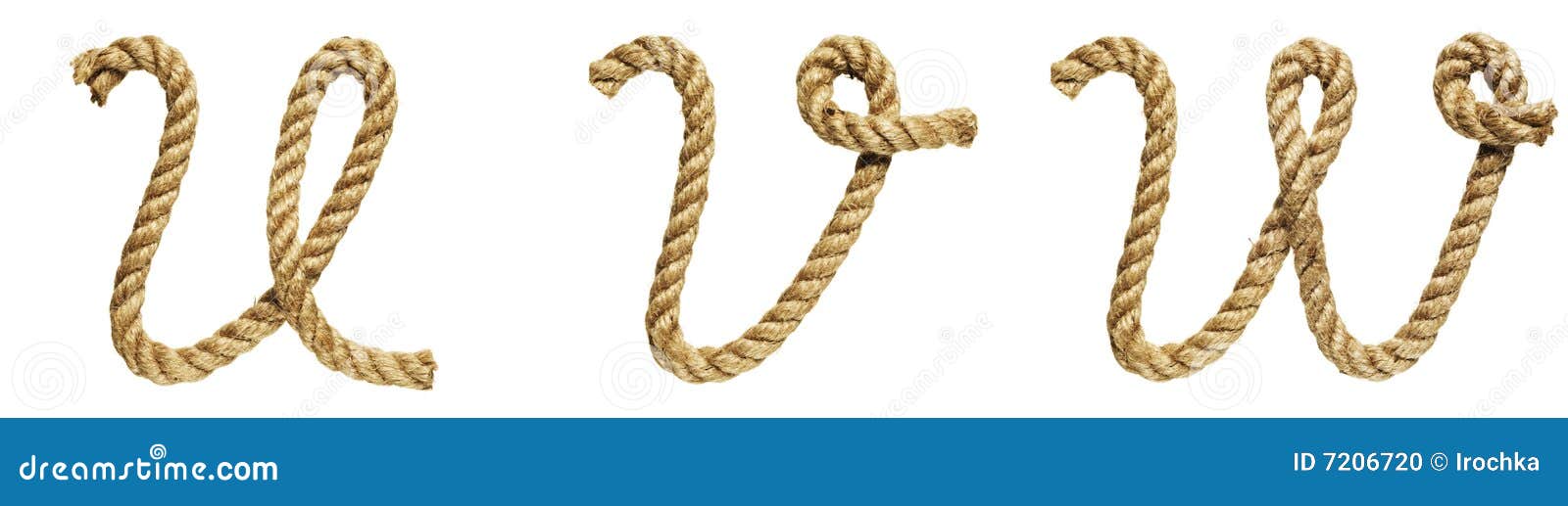 Rope Forming Letter a, B, C, D Stock Photo - Image of forms, case: 7206720