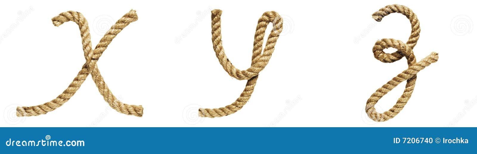 Rope Forming Letter a, B, C, D Stock Photo - Image of forms, indoors ...