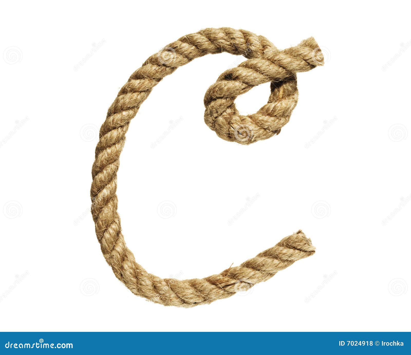 Rope Forming Letter A, B, C, D Royalty-Free Stock Photography ...