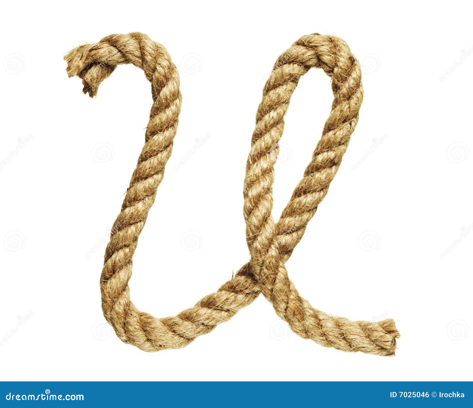 Rope Forming Letter A, B, C, D Royalty-Free Stock Photography ...