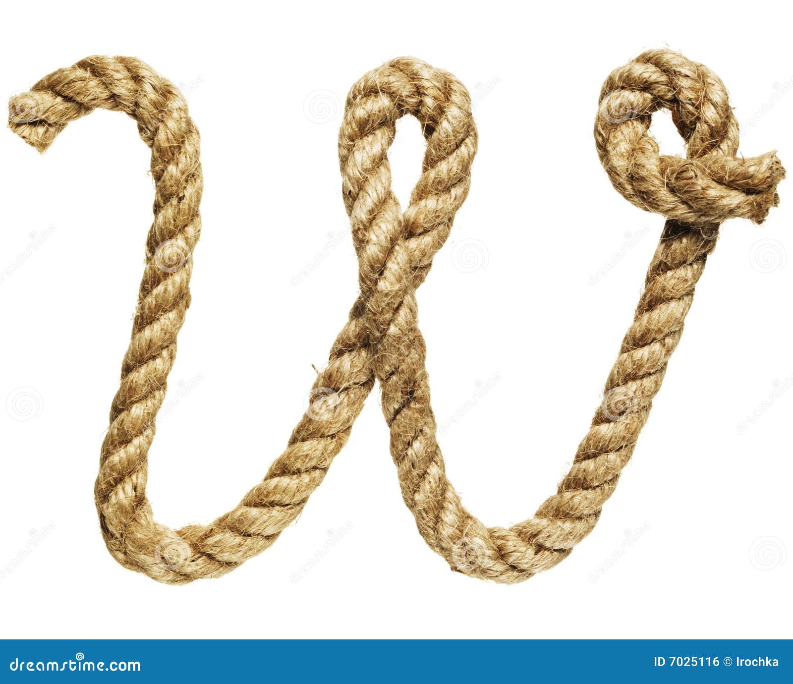 Rope Forming Letter A, B, C, D Royalty-Free Stock Photography ...