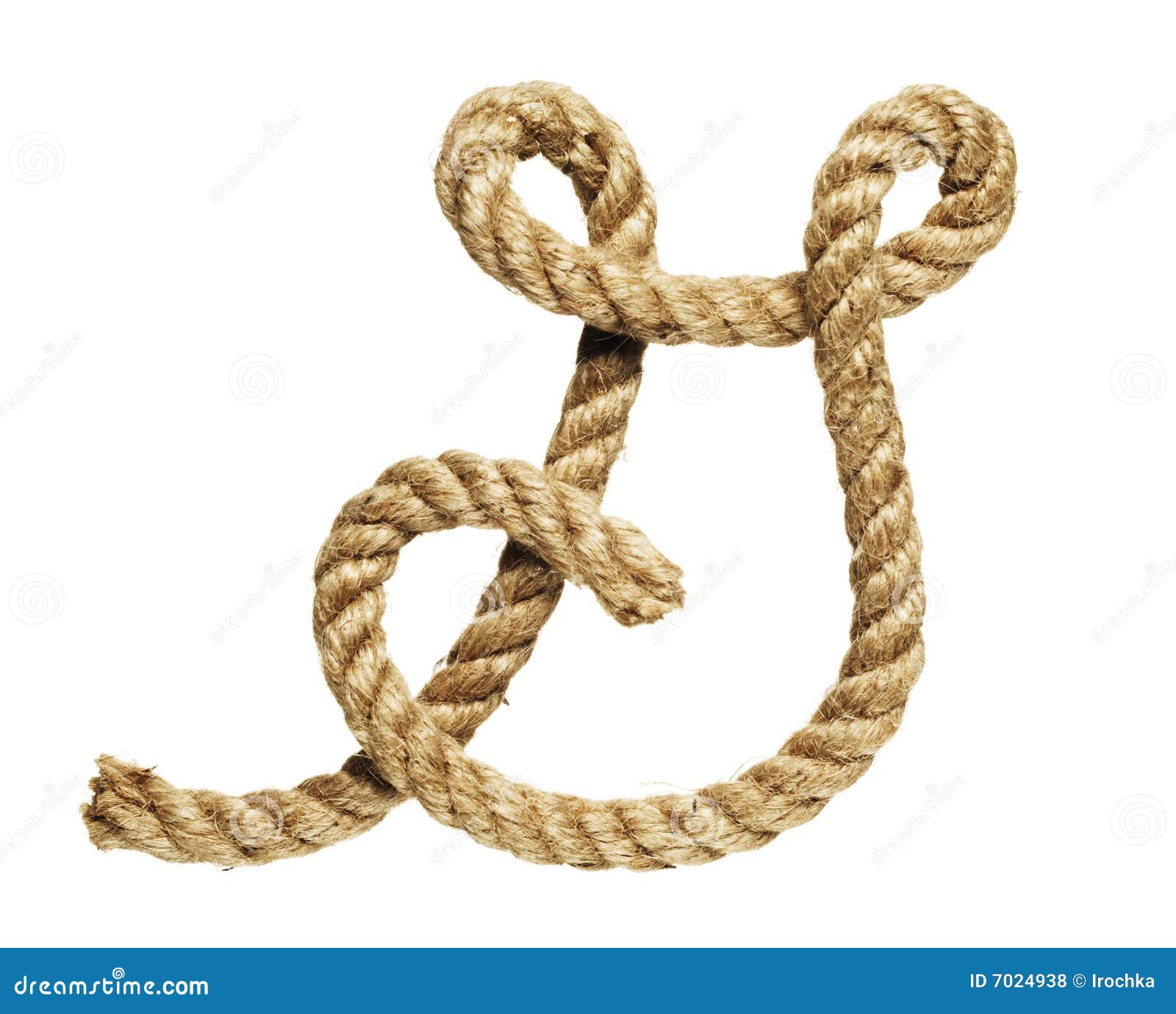 Rope forming letter G stock photo. Image of alphabet, upper - 7024938