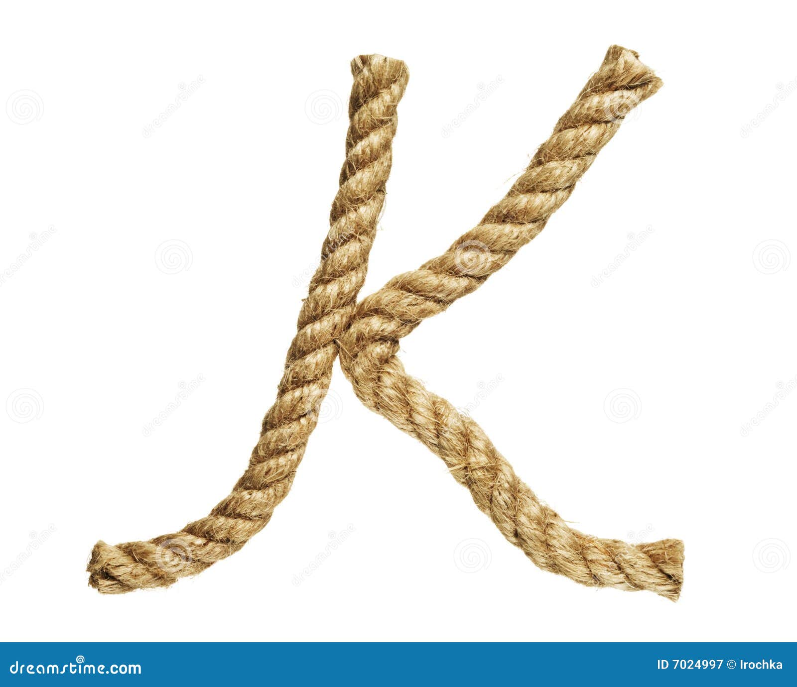 Rope Forming Letter A, B, C, D Royalty-Free Stock Photography ...