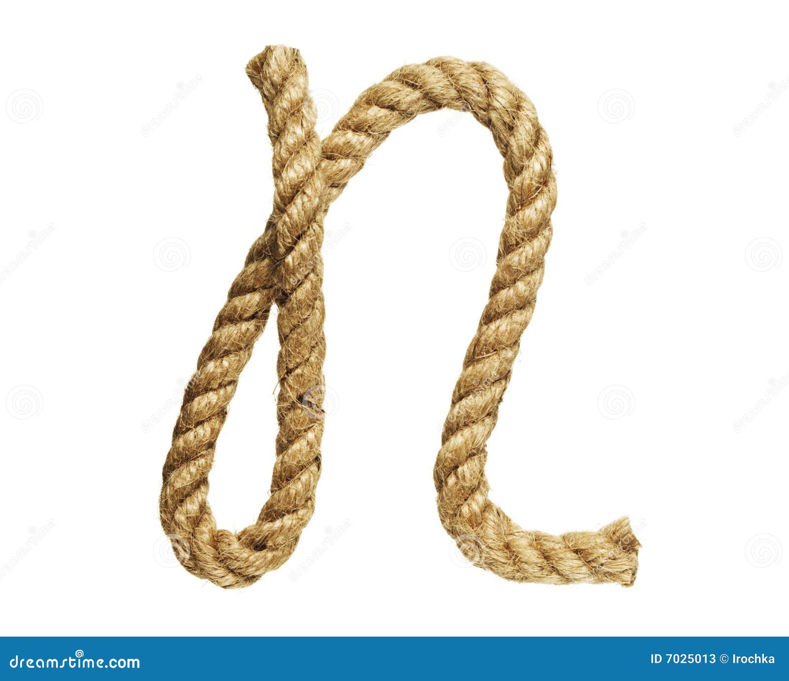 Rope Forming Letter A, B, C, D Royalty-Free Stock Photography ...