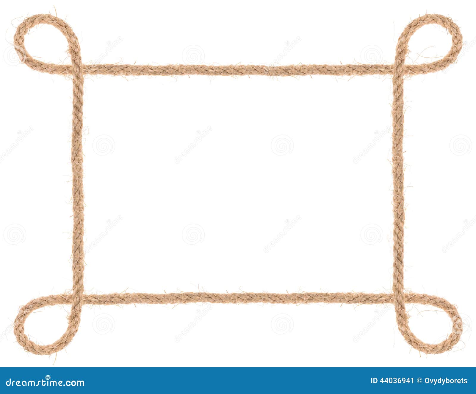 Rope frame isolated stock image. Image of design, strength - 44036941