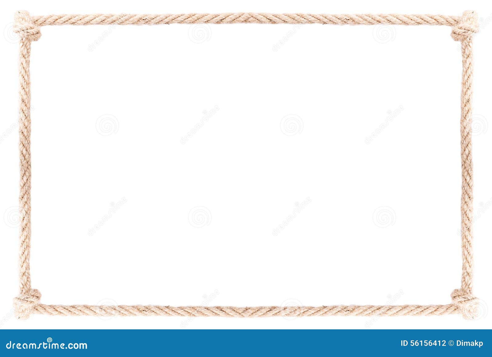 Rope frame knot stock photo. Image of nautical, fastening - 56156412