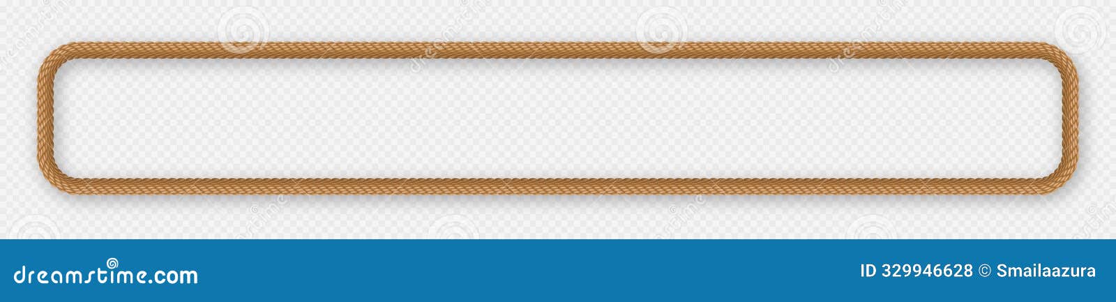 Rope Frame, Realistic Jute Cord Border, Hemp Twisted Rope in ...
