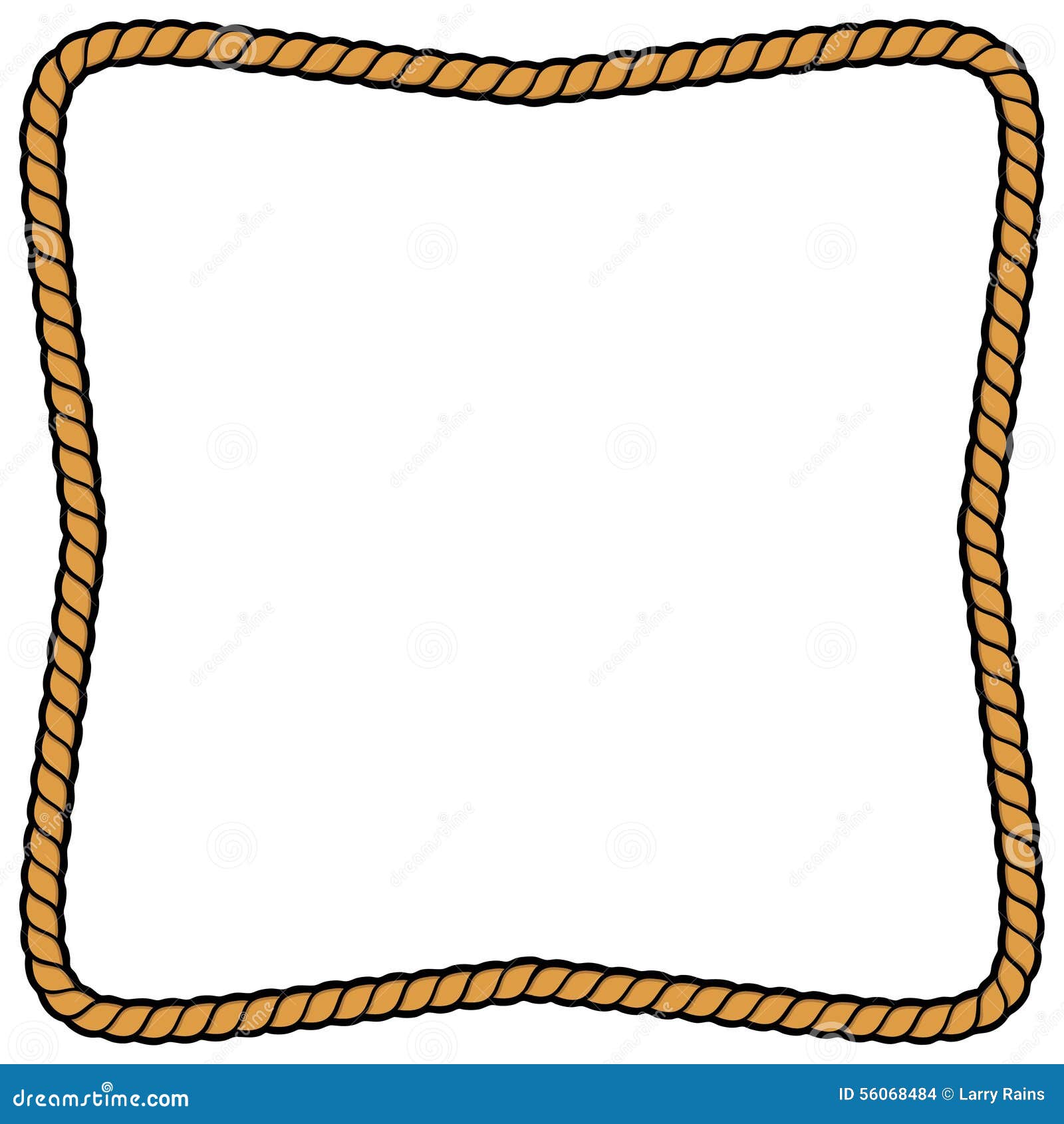 Rope Frame stock vector. Illustration of border, vector - 56068484