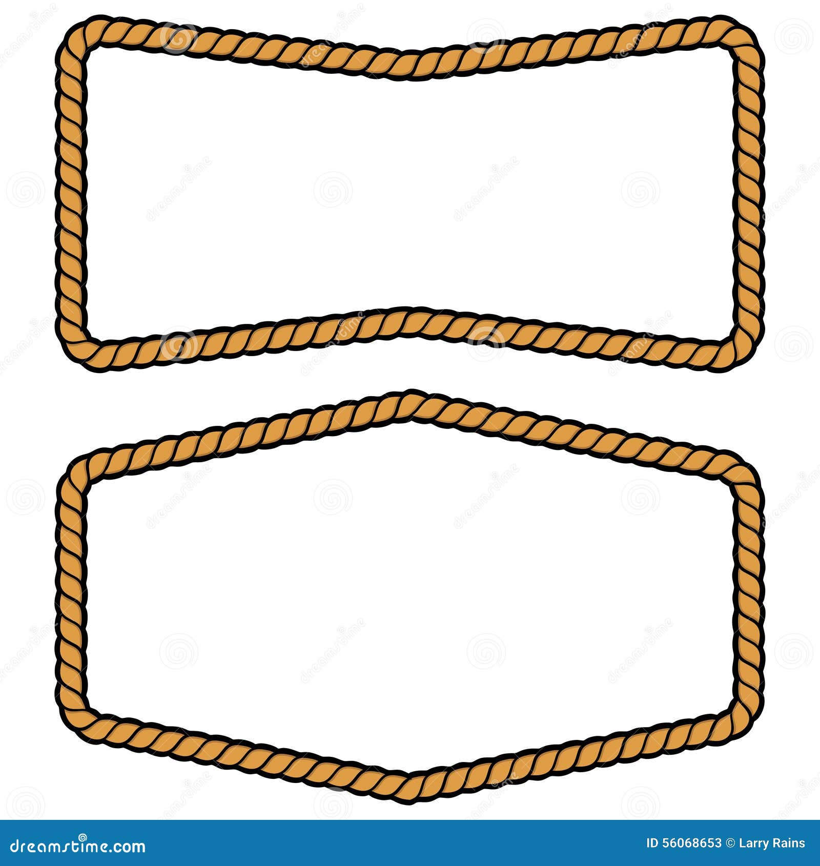 Rope Frames stock vector. Illustration of line, rope - 56068653