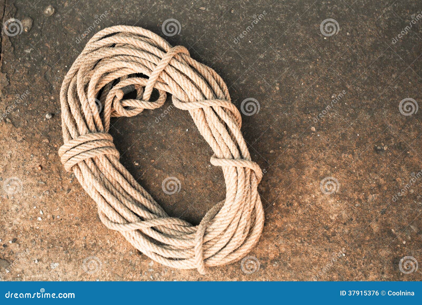 Rope on a ground stock photo. Image of twisted, transportation - 37915376