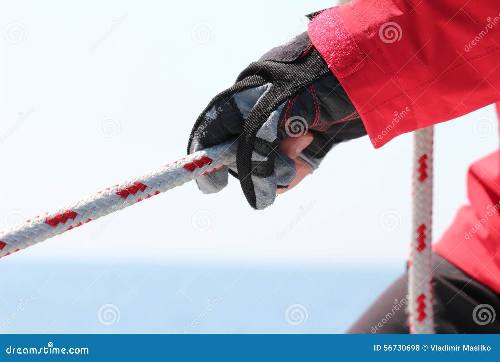 Rope in hands stock photo. Image of rope, boat, yachting - 56730698