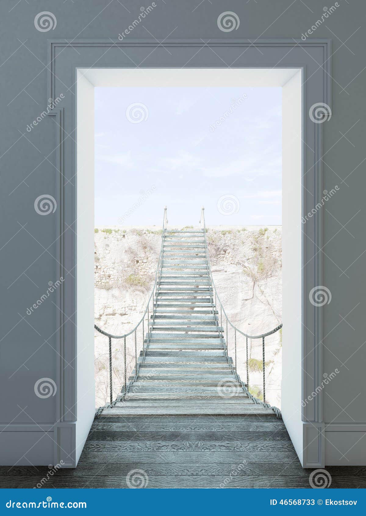 Rope Hanging Bridge Door Stock Illustrations – 4 Rope Hanging Bridge ...