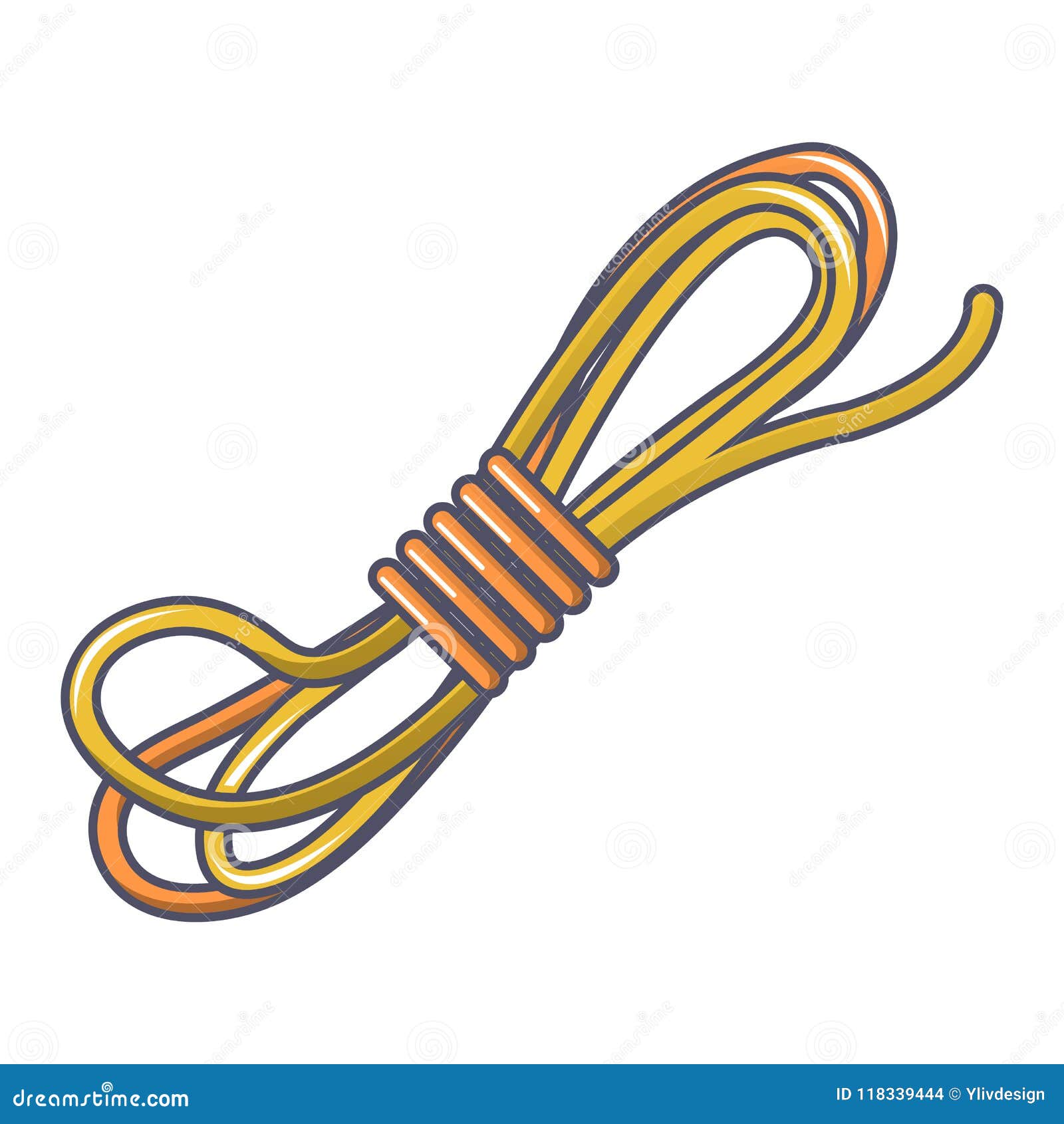 Rope icon, cartoon style stock vector. Illustration of design - 118339444