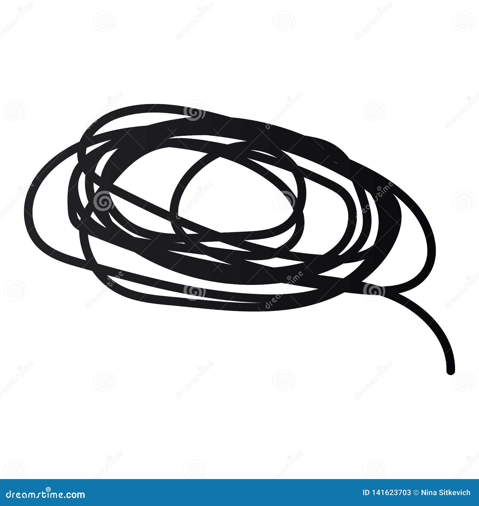 Rope icon, isometric style stock vector. Illustration of ornament ...