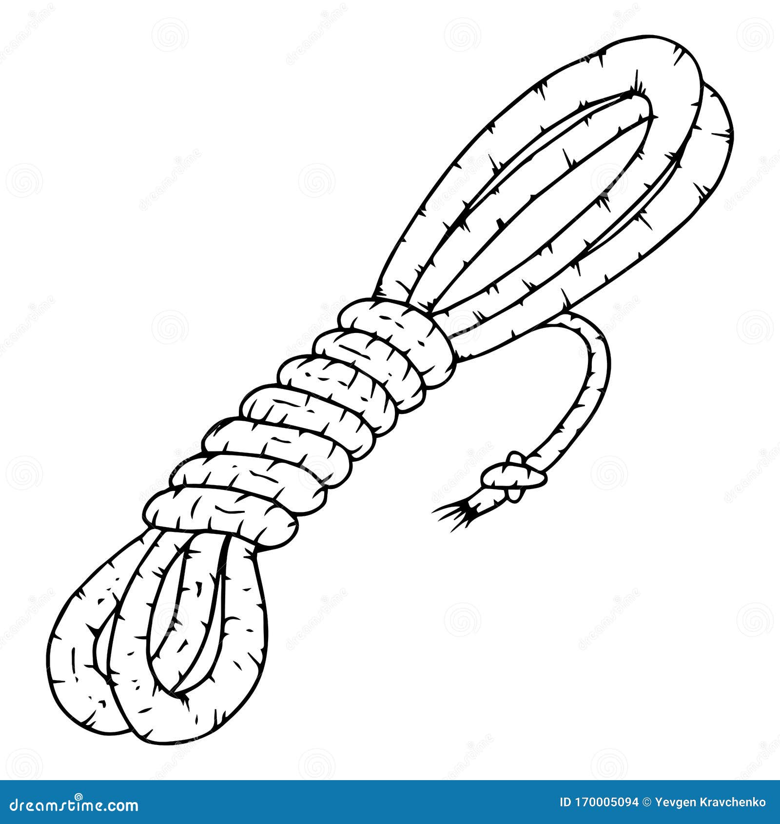 Rope Icon. Vector Illustration of a Coil of Rope Stock Vector ...
