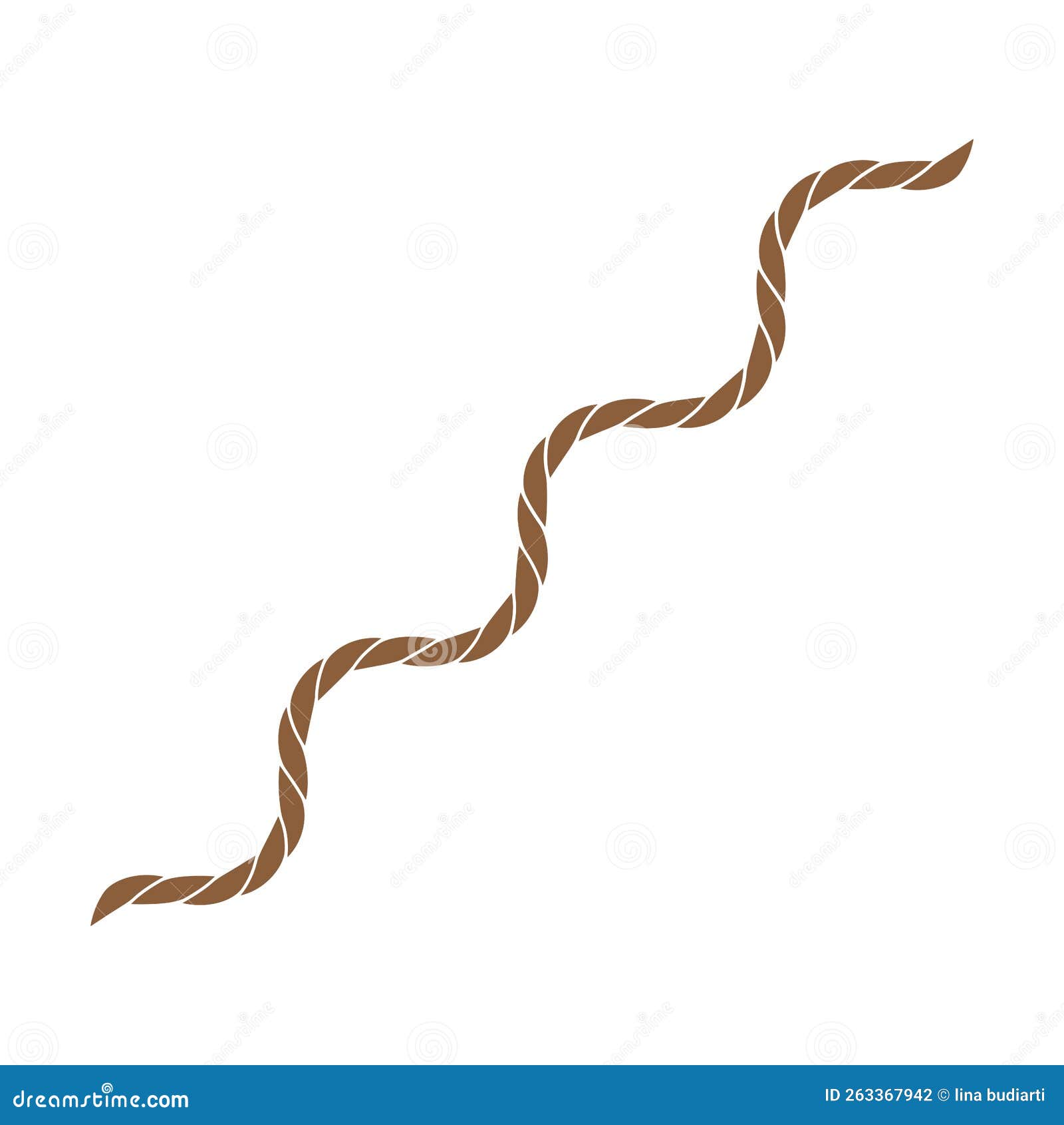 Rope icon stock vector. Illustration of equipment, jute - 263367942