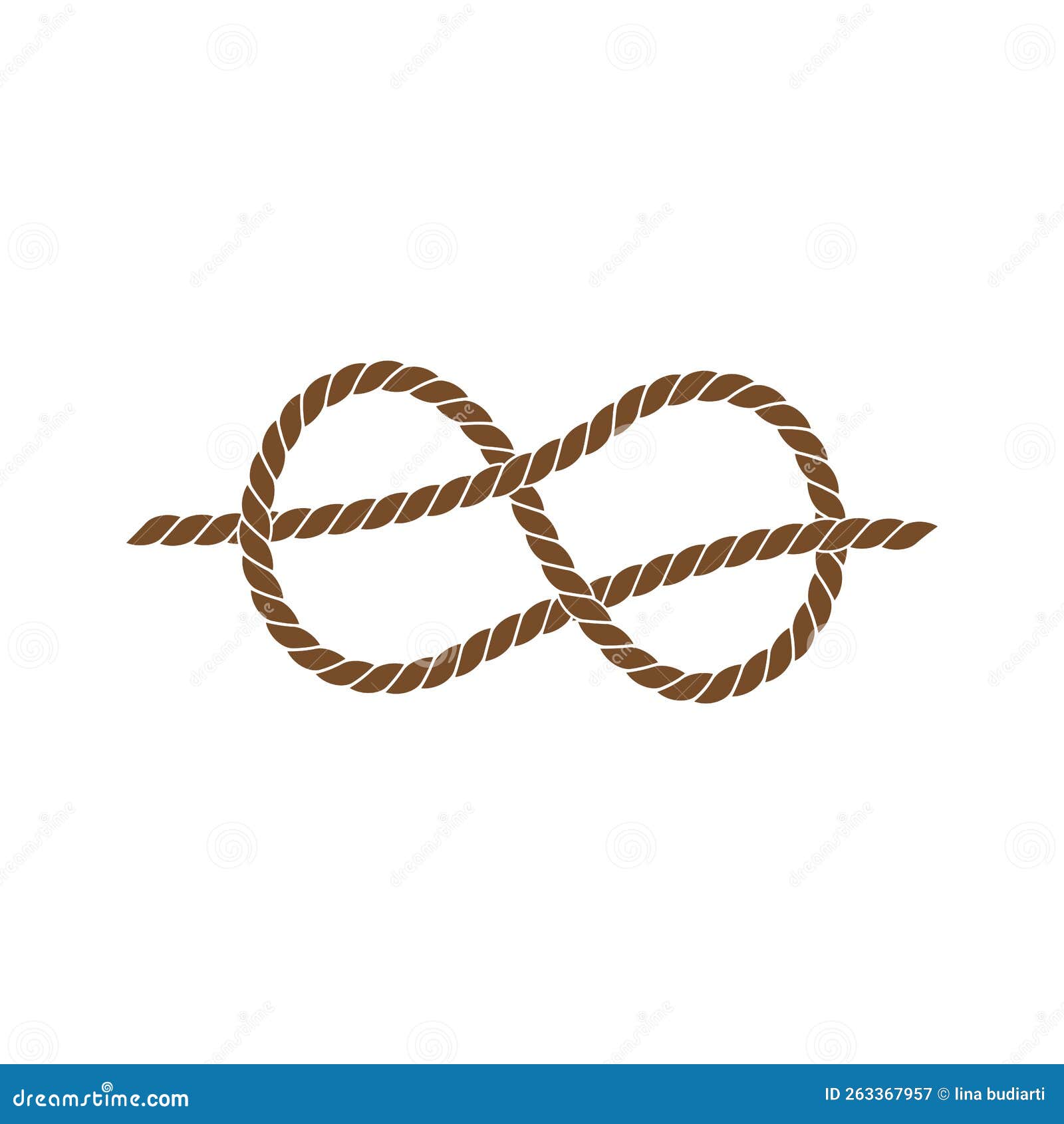 Rope icon stock vector. Illustration of decorative, logo - 263367957