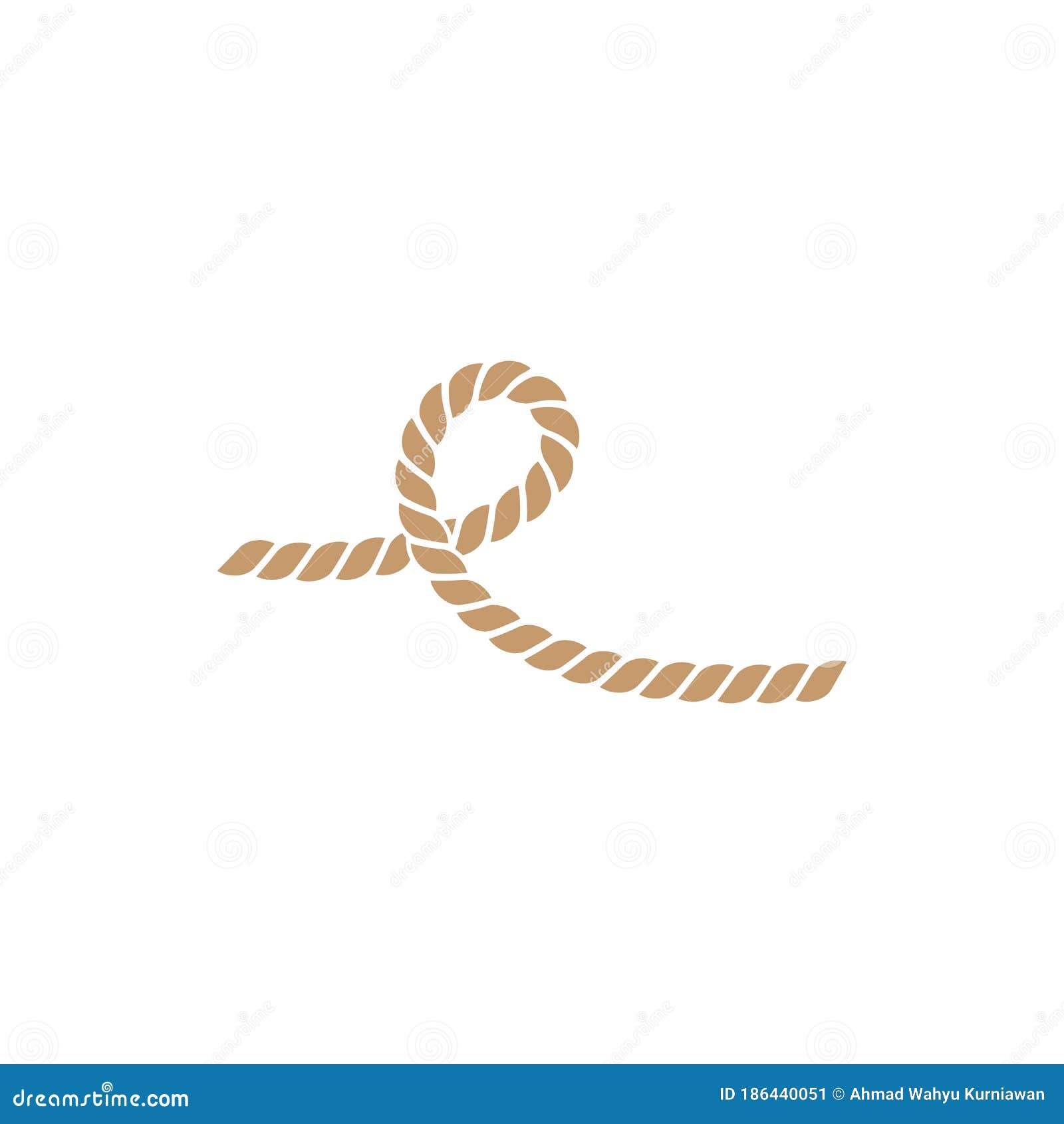 Rope icon stock vector. Illustration of border, logo - 186440051