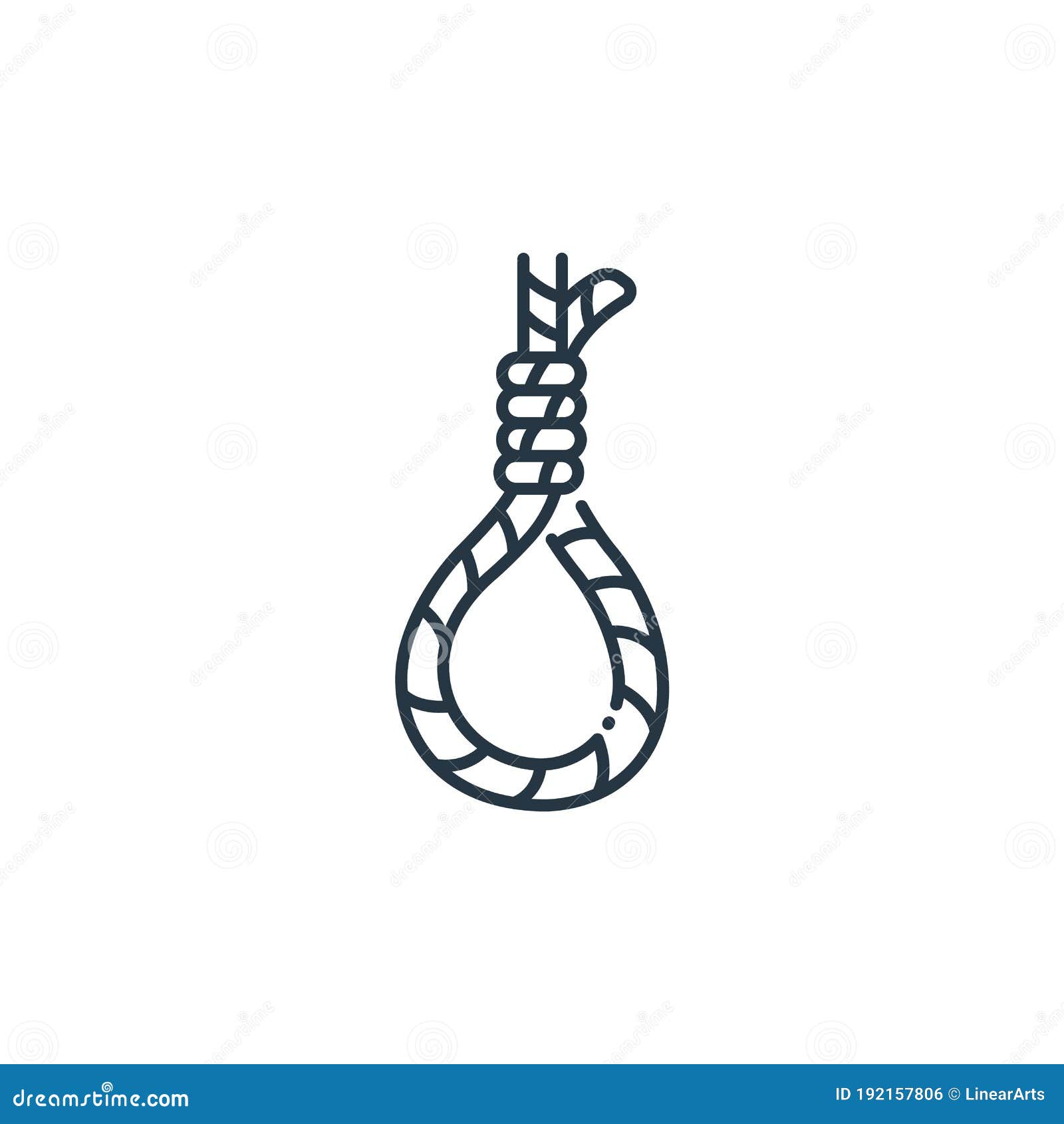 Rope Icon Vector from Pirate Concept. Thin Line Illustration of Rope ...