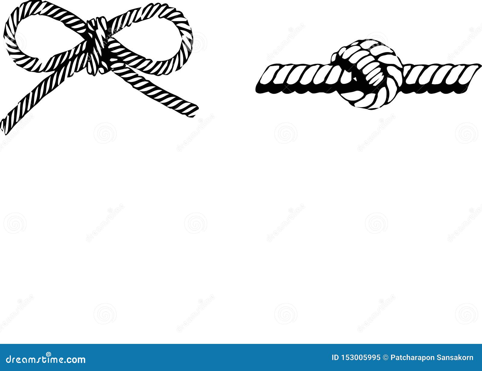 Rope Icon on White Background Stock Illustration - Illustration of ...