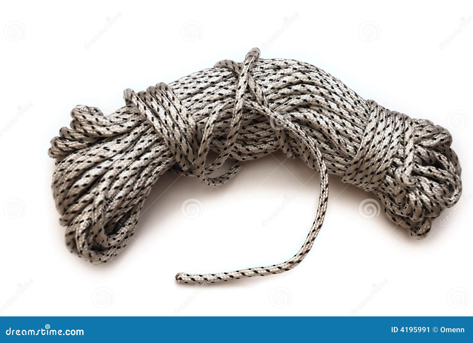 Rope isolated on white stock image. Image of entwine, twine - 4195991