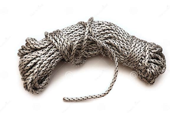 Rope isolated on white stock image. Image of entwine, twine - 4195991