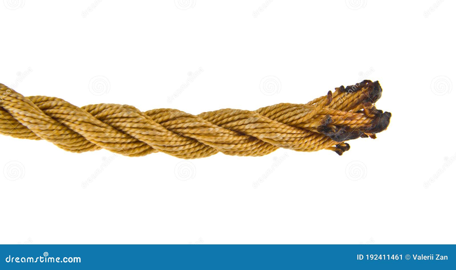 Rope Isolated on White Background Stock Image - Image of closeup ...