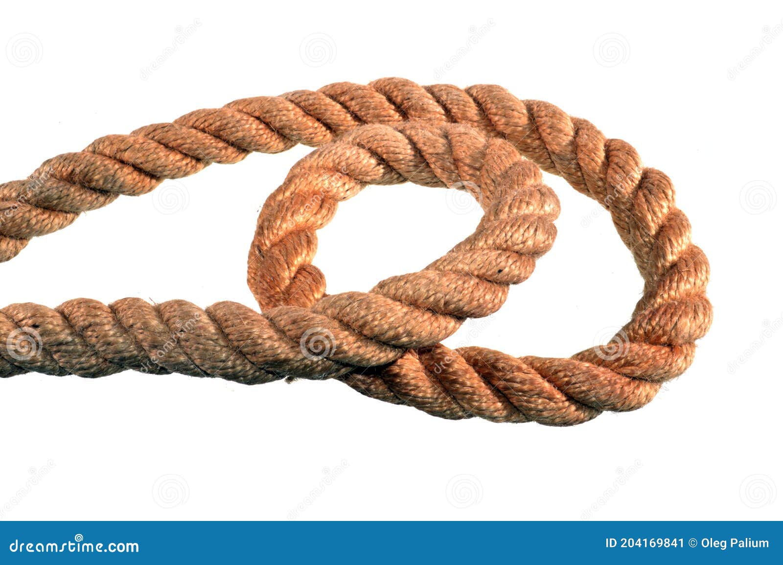 Rope Isolated on White Background Stock Image - Image of sailing, cord ...
