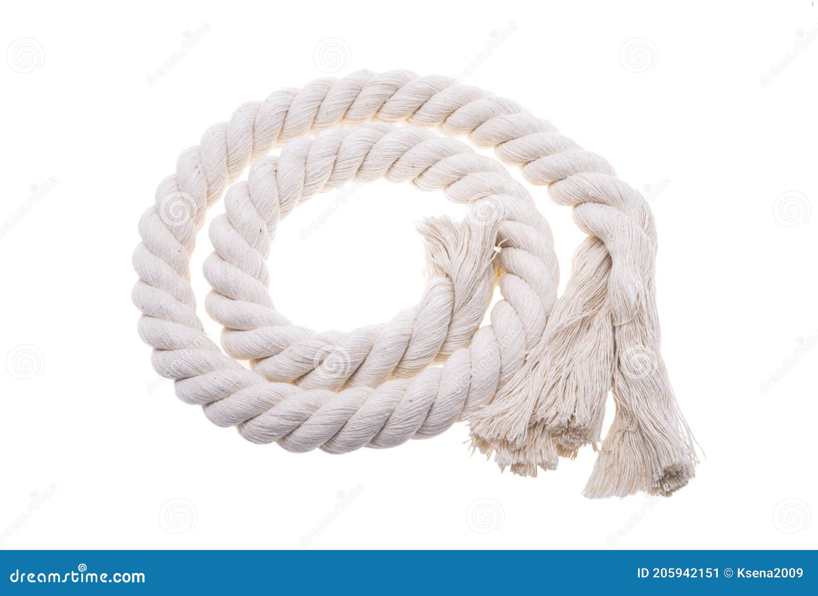 Rope isolated stock image. Image of fastening, knot - 205942151