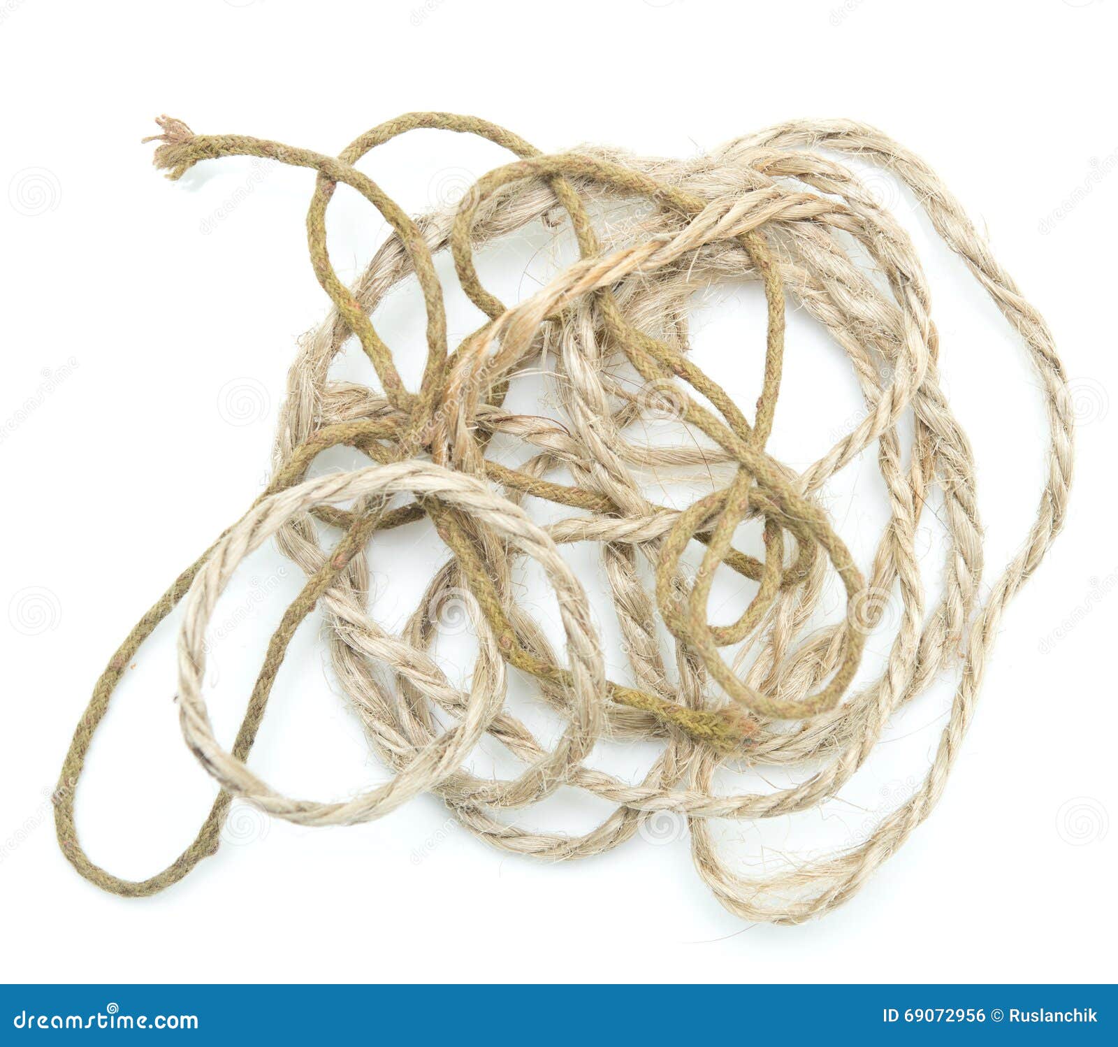 Rope isolated on white stock photo. Image of bundle, isolated - 69072956