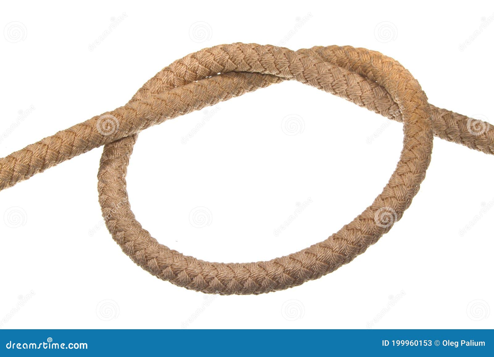 Rope Isolated on White Background Stock Image - Image of fasten ...