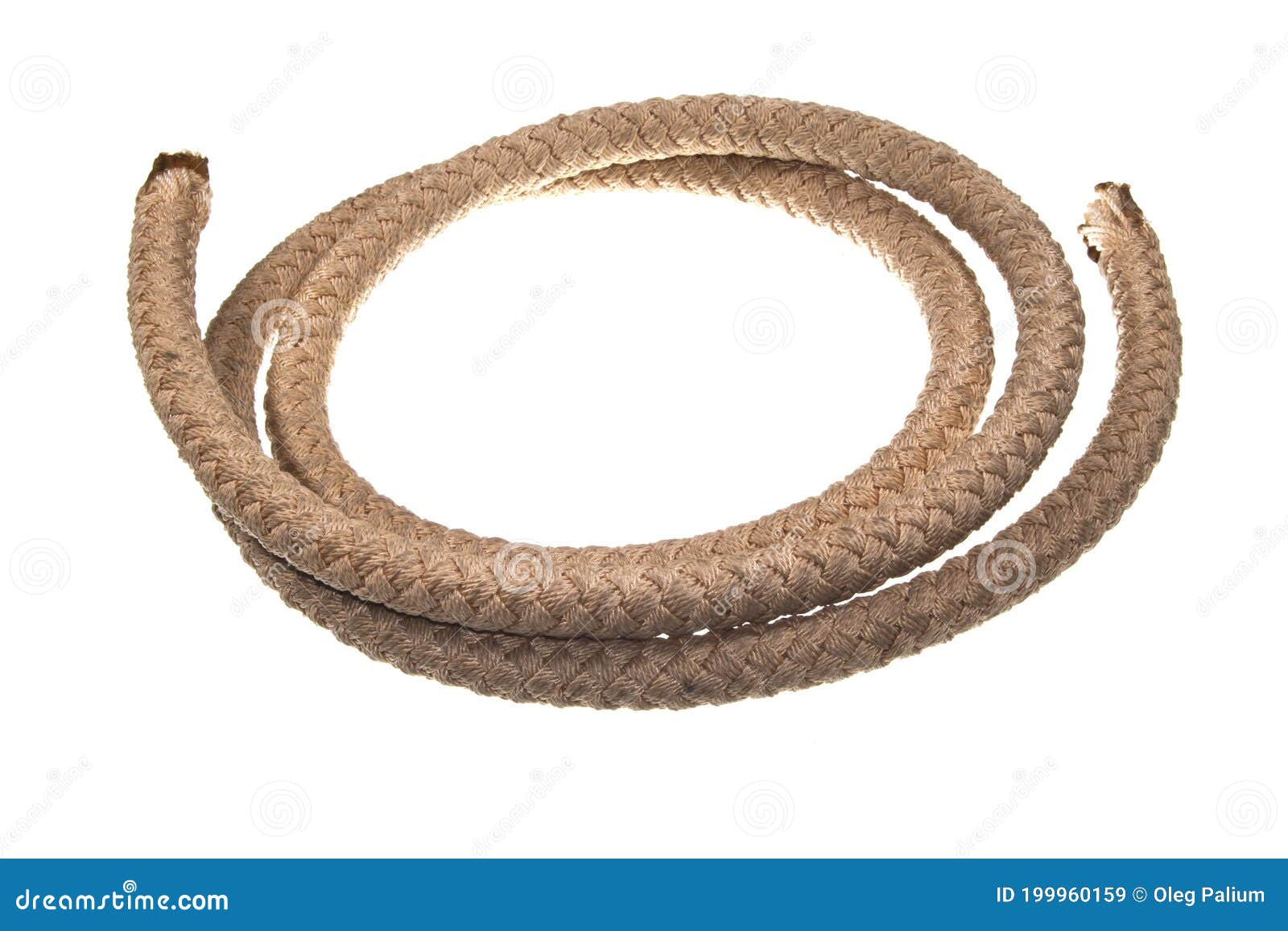 Rope Isolated on White Background Stock Image - Image of knot, fasten ...