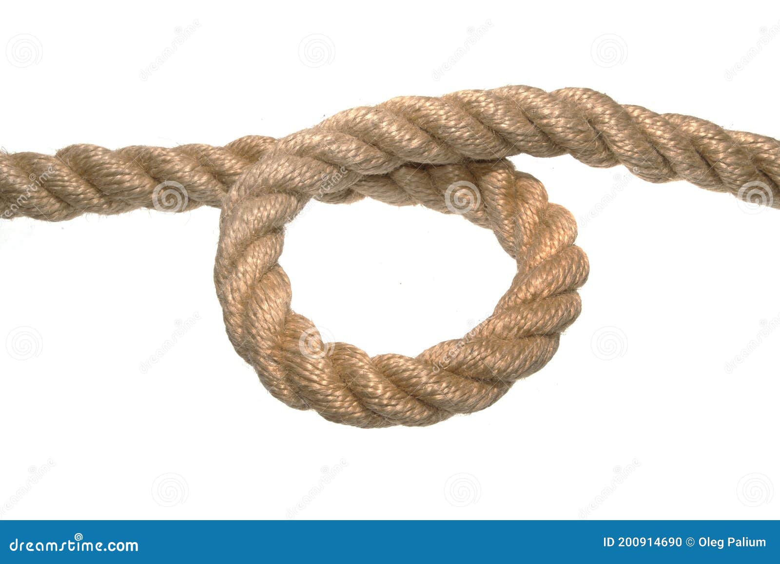 Rope Isolated on White Background Stock Photo - Image of cordage ...