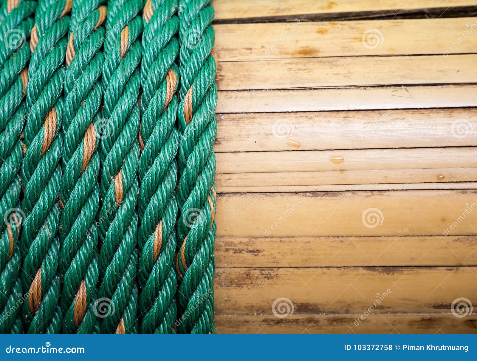 Rope knot with bamboo stock photo. Image of plant, design - 103372758