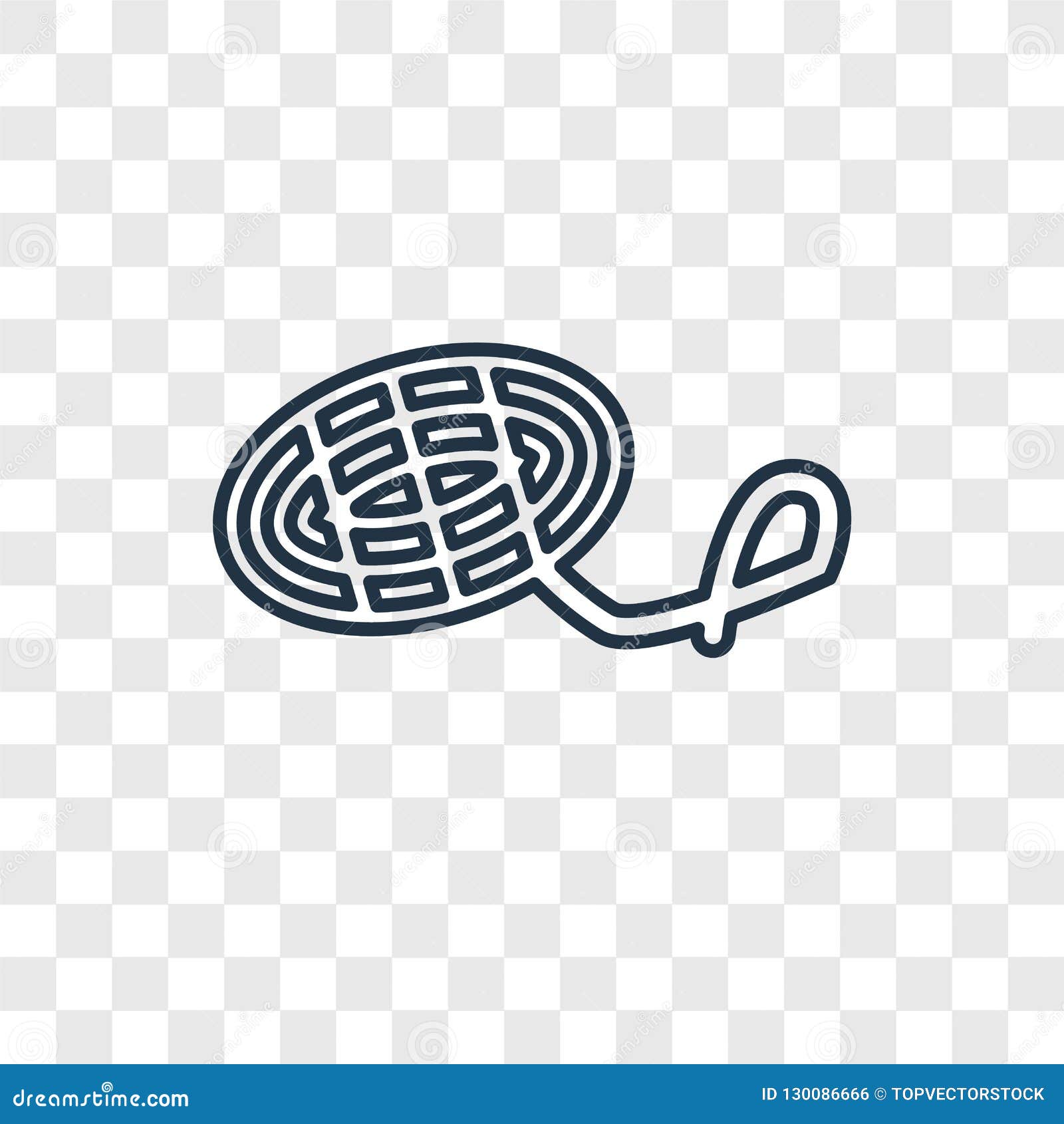 Rope Knot Concept Vector Linear Icon Isolated on Transparent Background ...