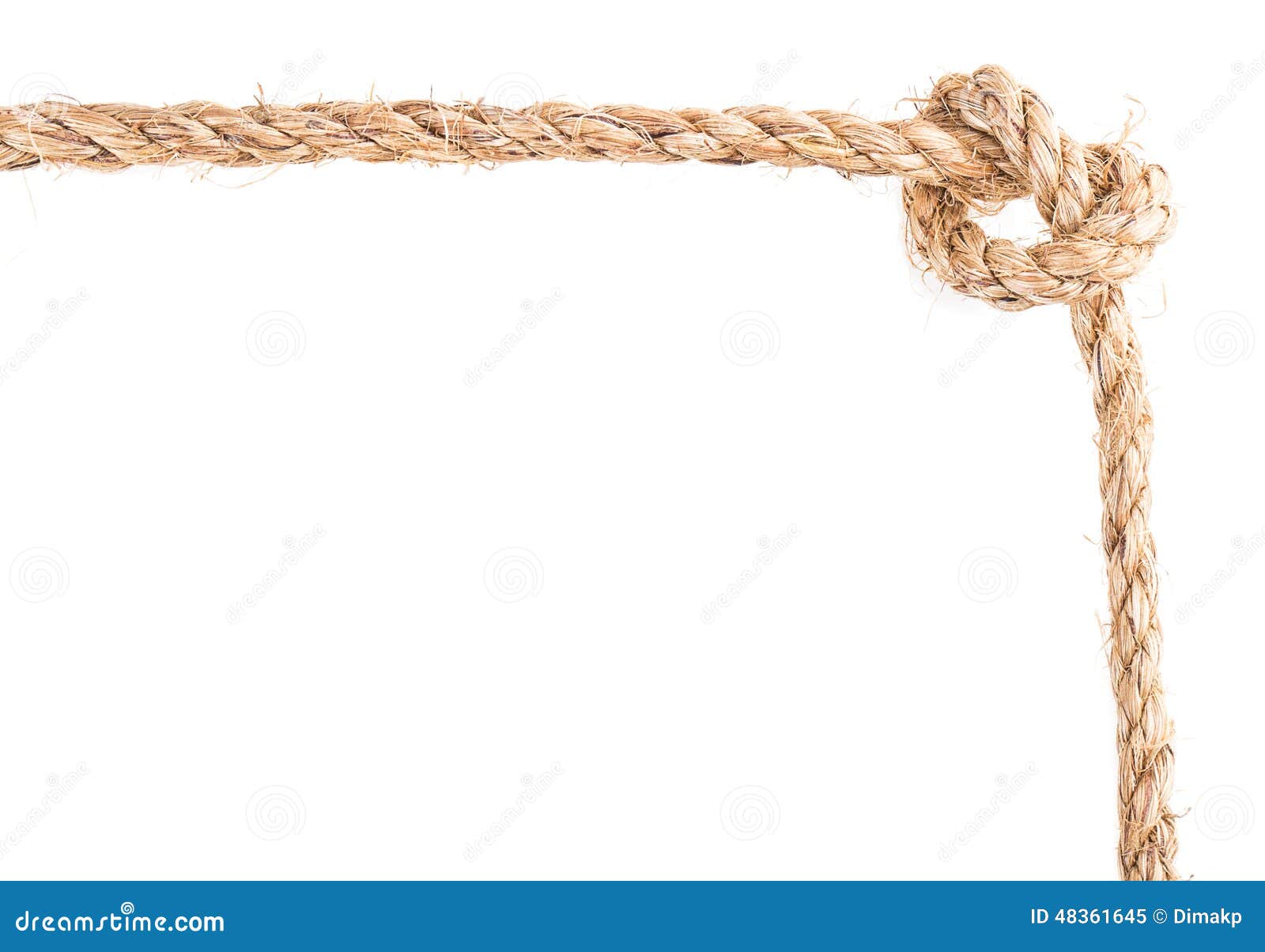 Rope knot frame stock image. Image of bind, border, hemp - 48361645