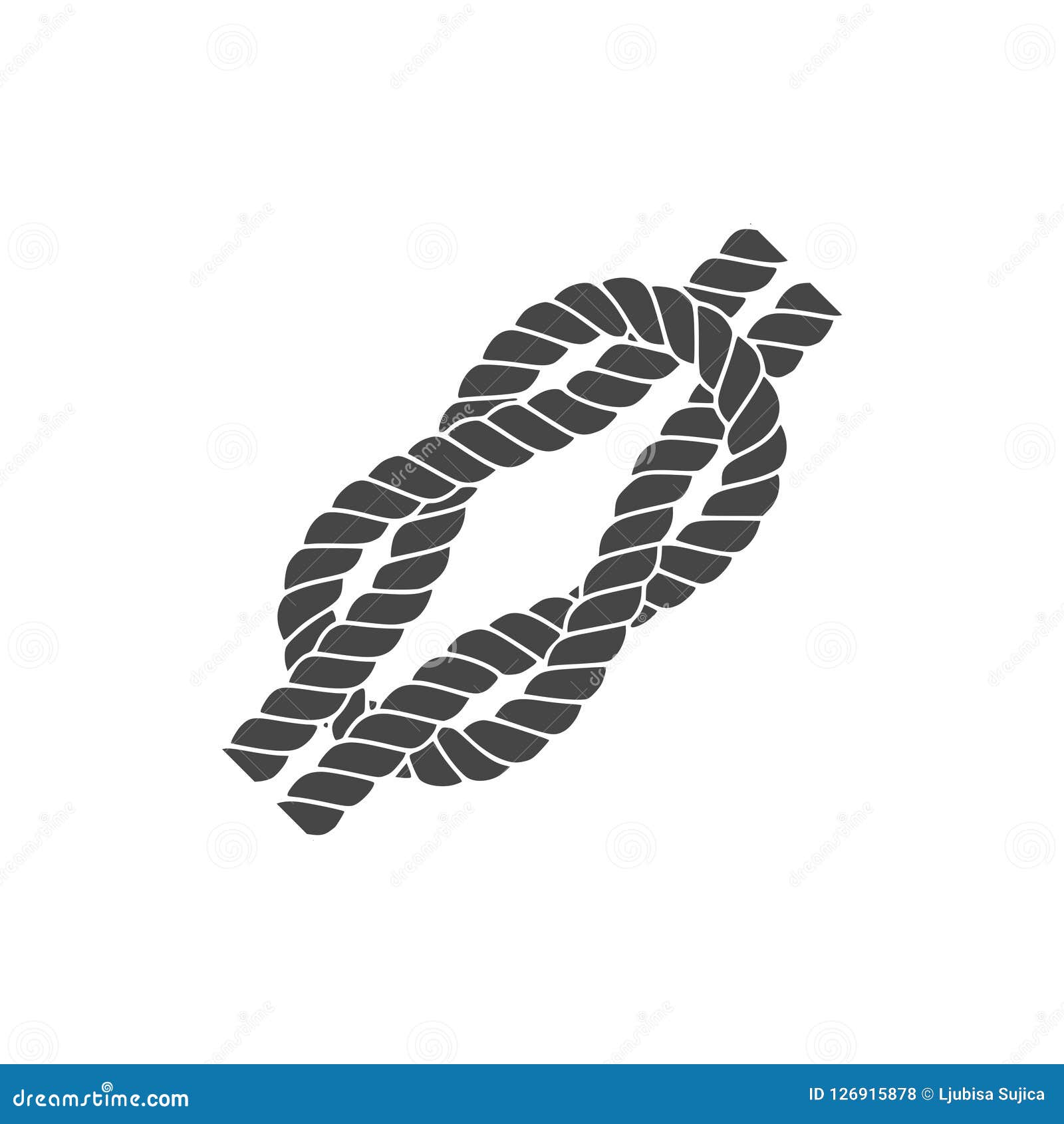 Rope Knot Icon, Simple Vector Icon Stock Vector - Illustration of ...