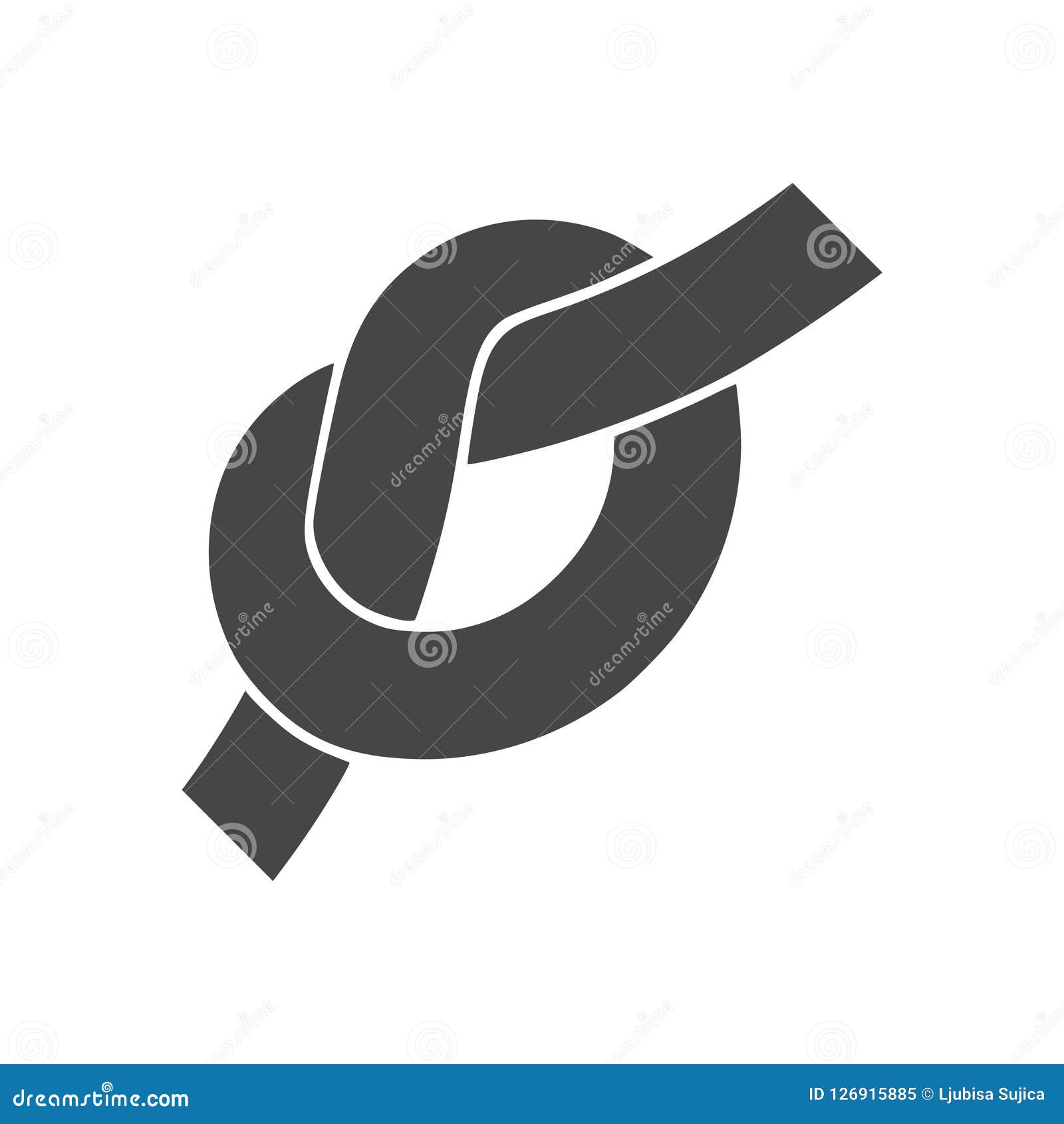 Rope Knot Icon, Simple Vector Icon Stock Vector - Illustration of ...