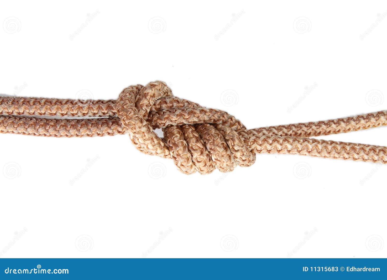 Rope Knot Isolated on White Stock Image - Image of plait, pattern: 11315683