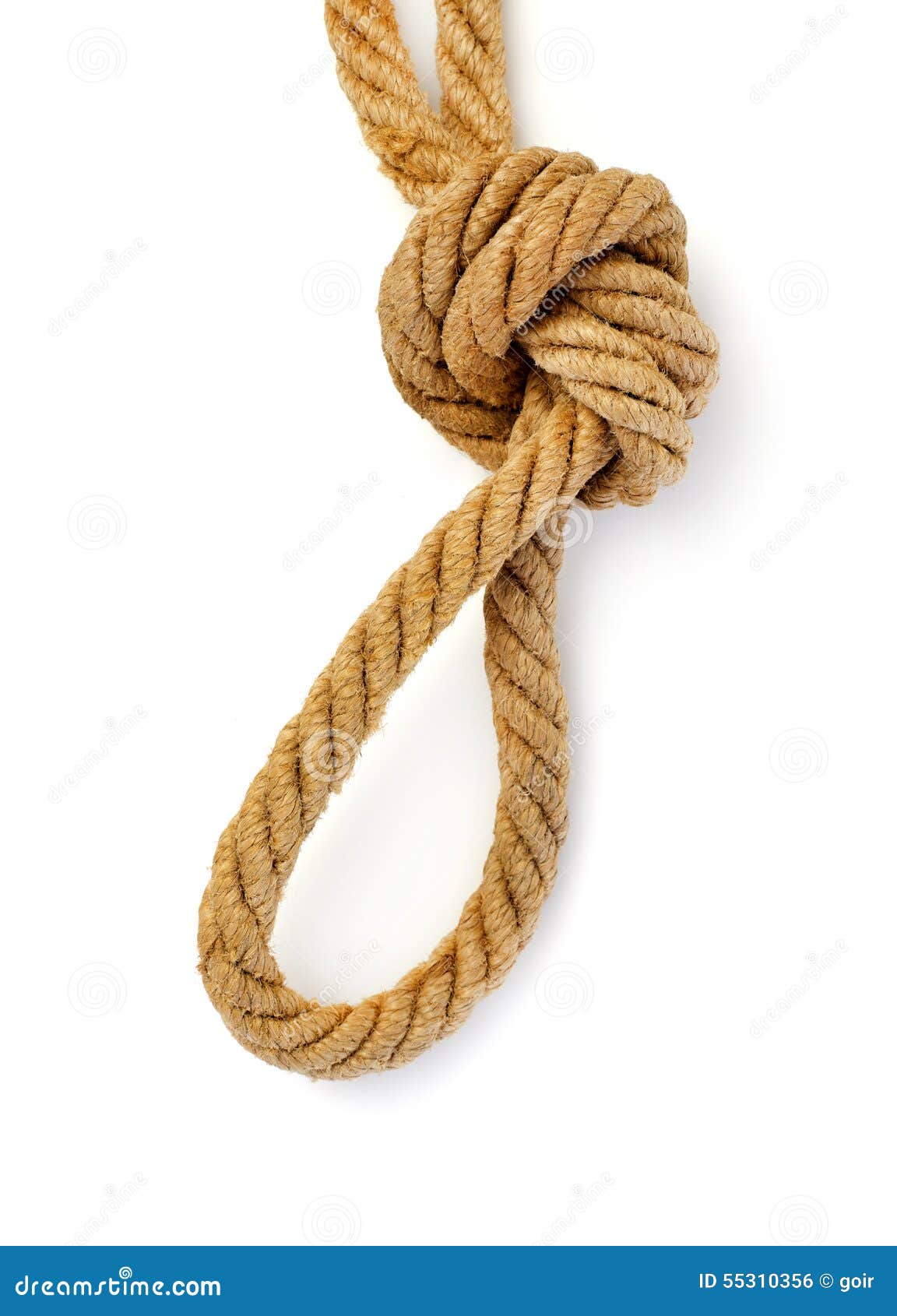 Rope with knot stock photo. Image of isolated, knot, background - 55310356