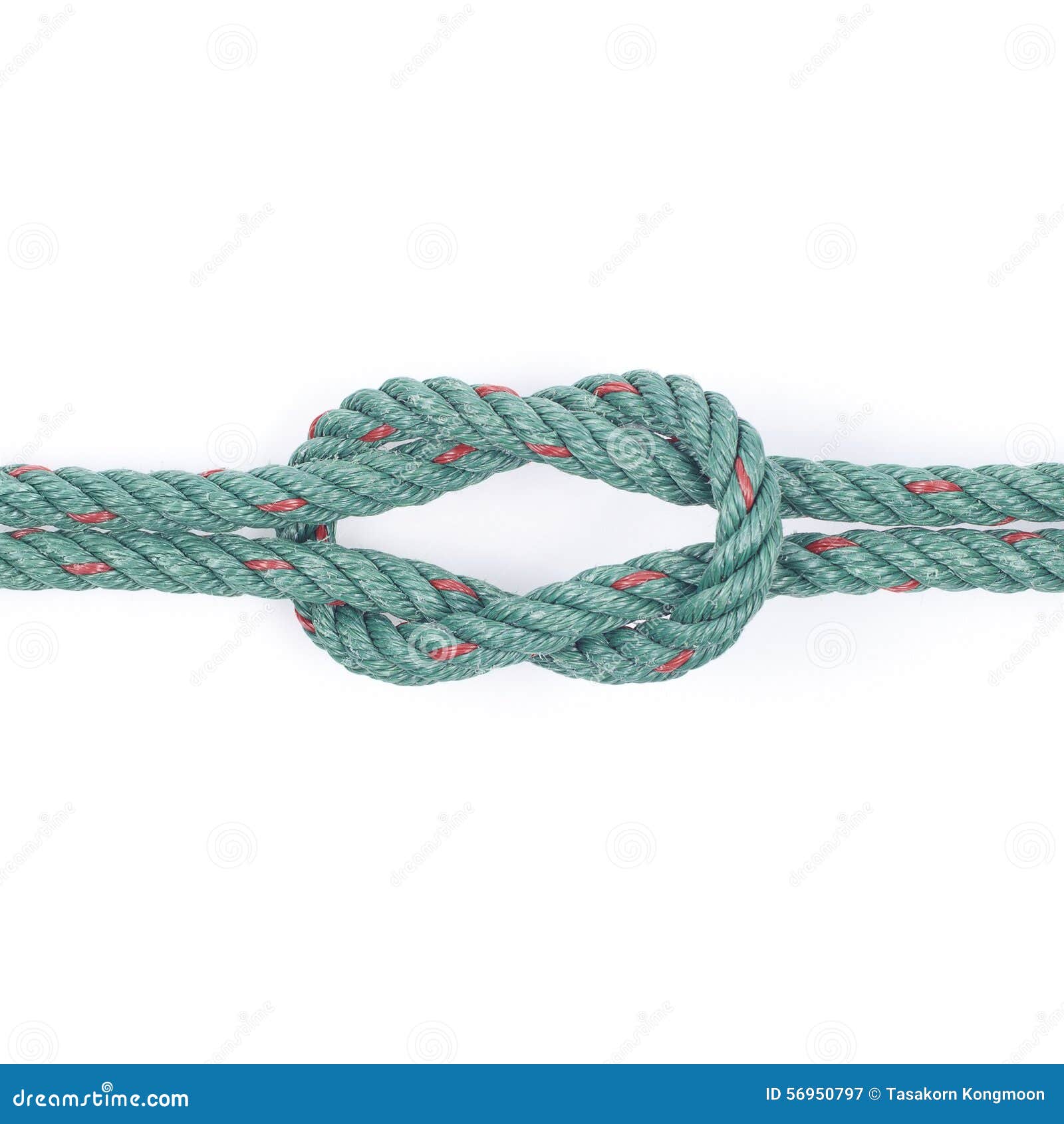 Rope Knot Isolated on White Stock Image - Image of bend, band: 56950797