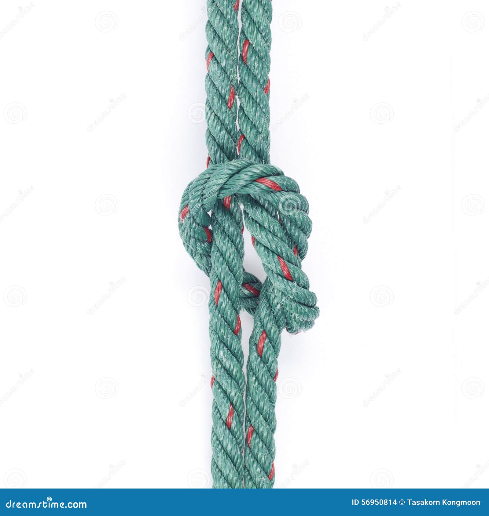 Rope Knot Isolated on White Stock Photo - Image of bend, bind: 56950814