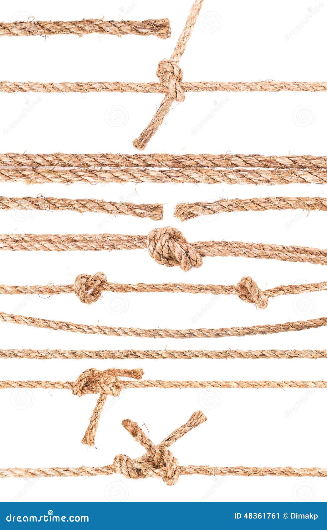 Rope knot stock image. Image of fastening, noose, cotton - 48361761