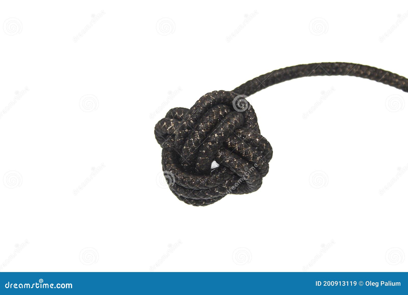 Rope Knot Isolated on White Background Stock Image - Image of hitch ...